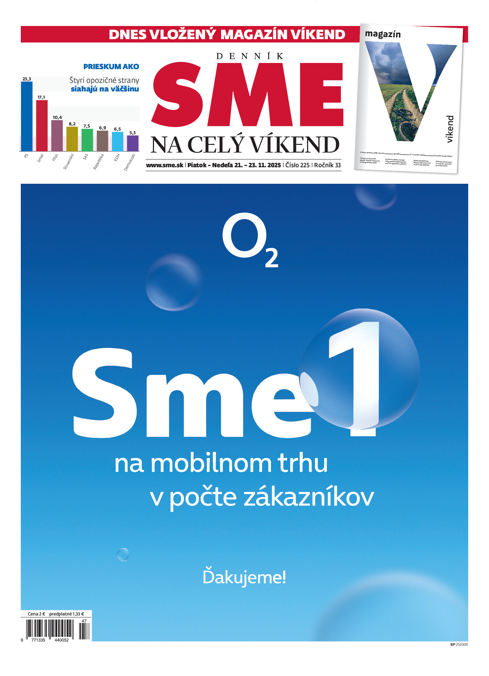 Denník SME z 21. 11. 2025 | Denník SME