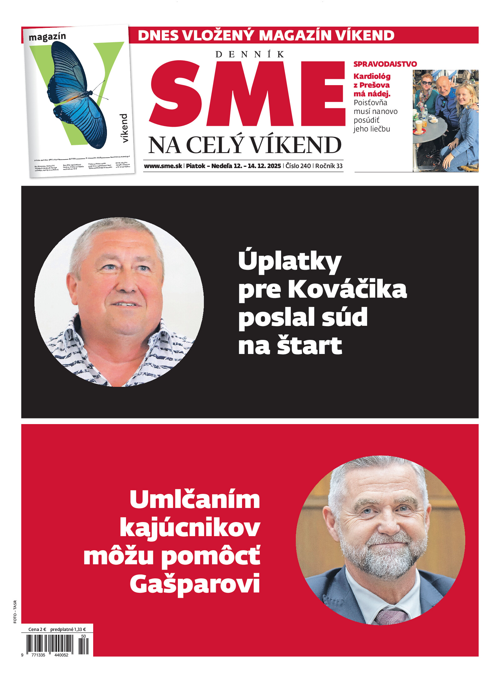 Denník SME z 12. 12. 2025 | Denník SME