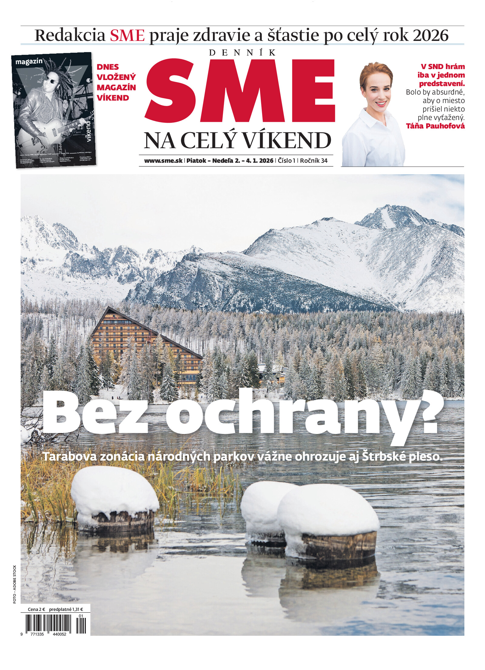 Denník SME z 2. 1. 2026 | Denník SME