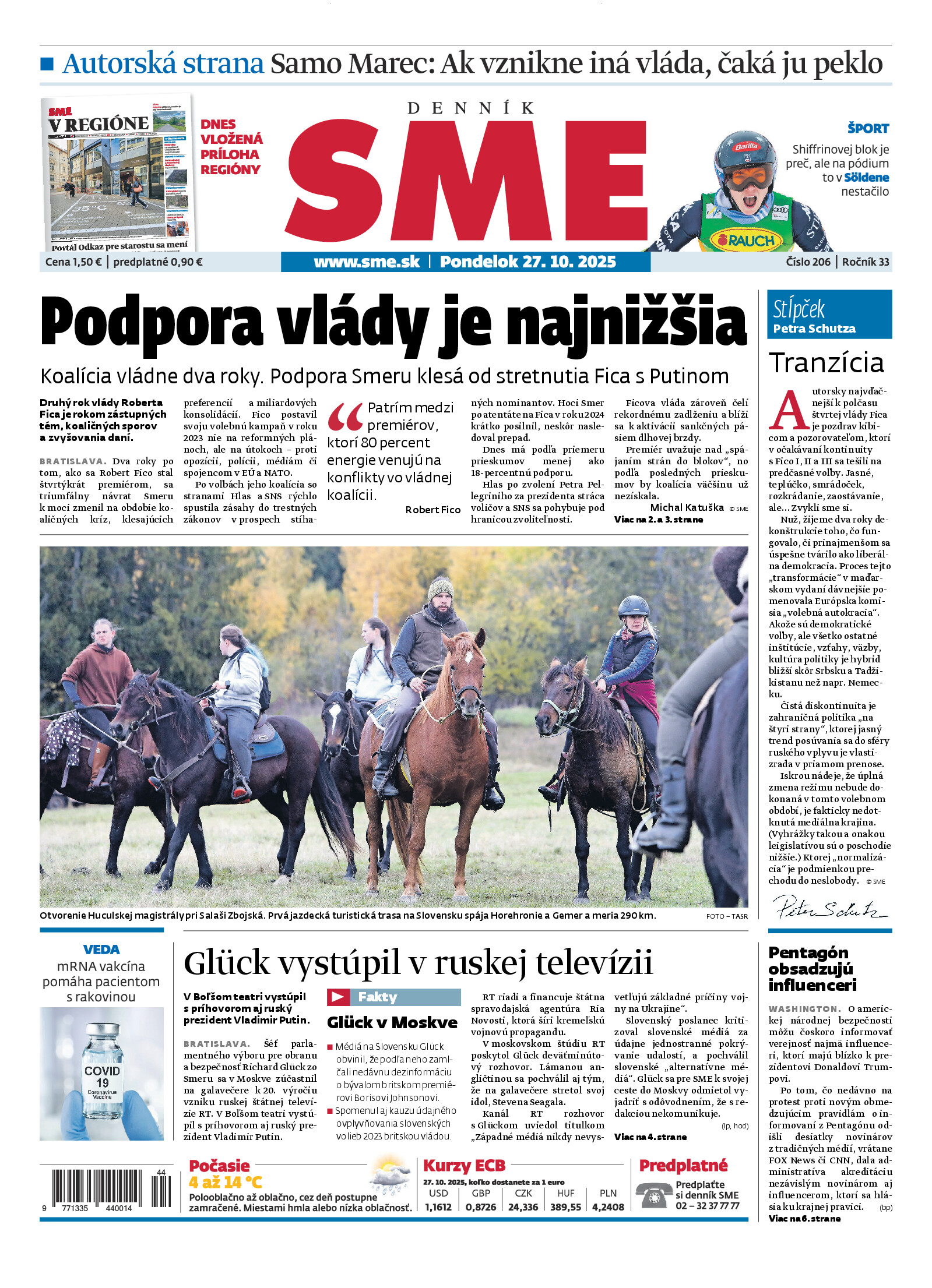 Denník SME z 27. 10. 2025 | Denník SME