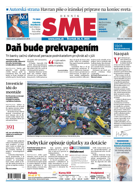 Denník SME z 26. 6. 2025 | Denník SME