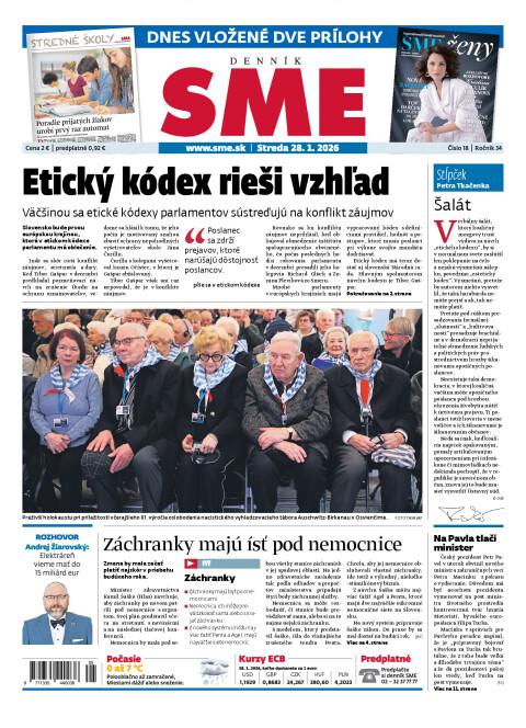 Denník SME z 29. 1. 2026 | Denník SME