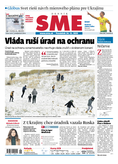 Denník SME z 24. 11. 2025 | Denník SME