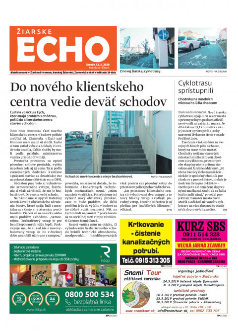 Žiarske ECHO z 13. 3. - 19. 3. | Echo SME
