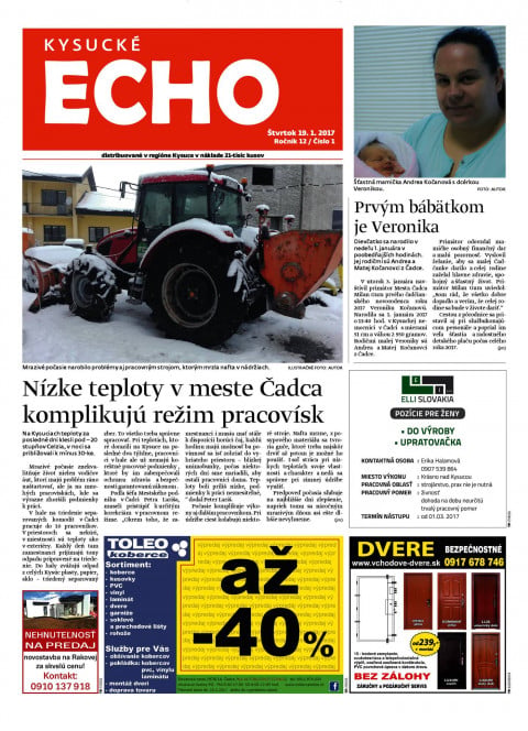 Kysucké ECHO z 19. 1. - 25. 1. | Echo SME