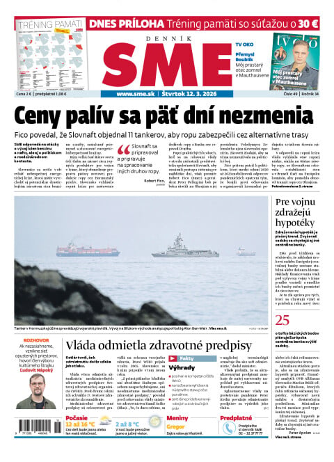 Denník SME z 12. 3. 2026 | Denník SME