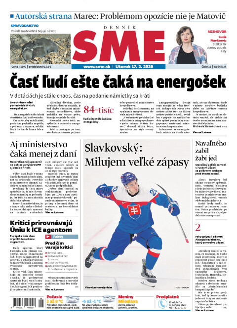 Denník SME z 17. 2. 2026 | Denník SME