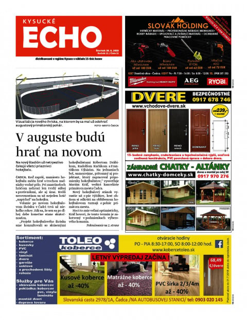 Kysucké ECHO z 28. 6. - 4. 7. | Echo SME