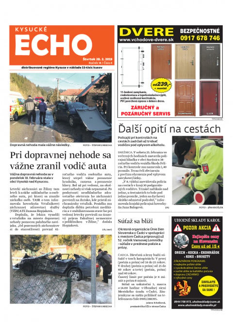 Kysucké ECHO z 28. 2. - 6. 3. | Echo SME