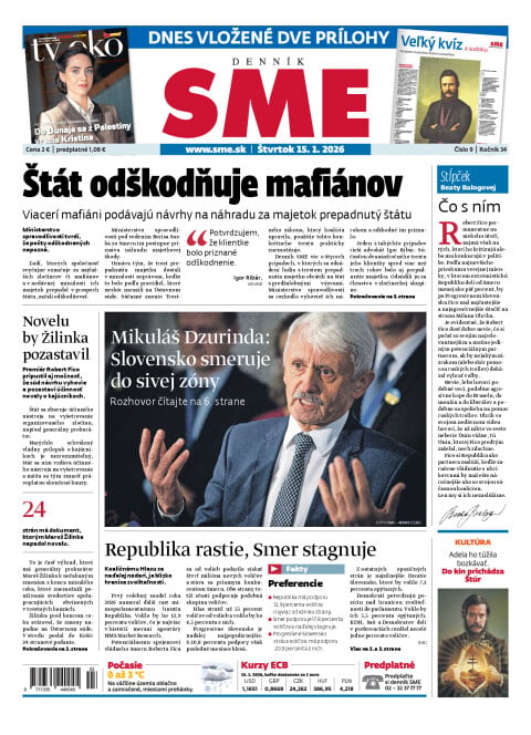 Denník SME z 15. 1. 2026 | Denník SME