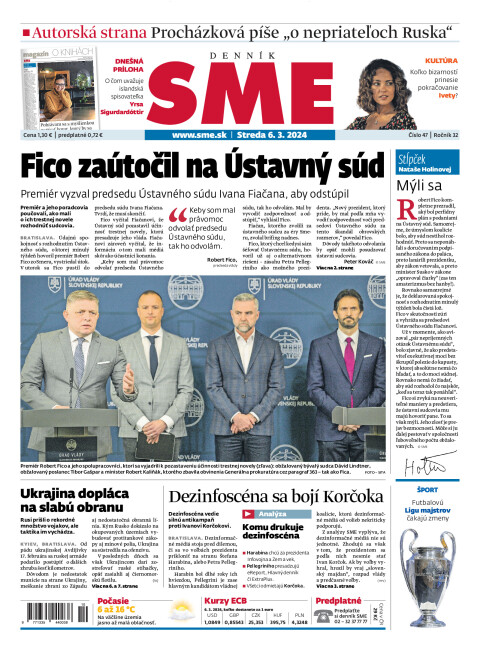 Denník SME z 6. 3. 2024 | Denník SME