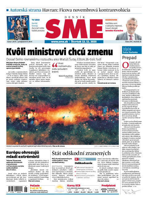 Denník SME z 13. 11. 2025 | Denník SME
