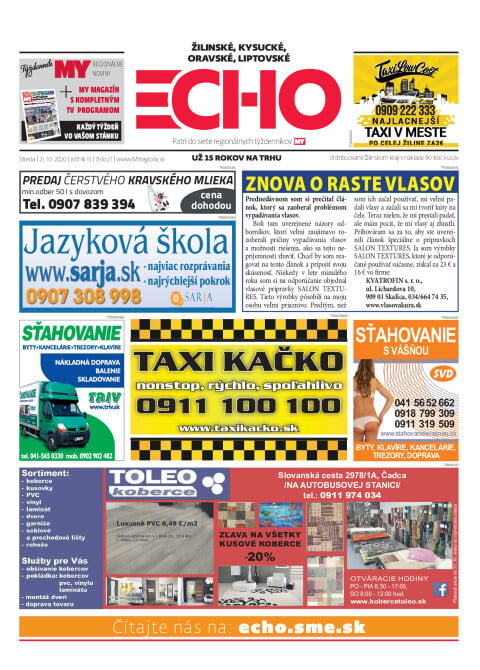 Kysucké ECHO z 21. 10. - 27. 10. | Echo SME