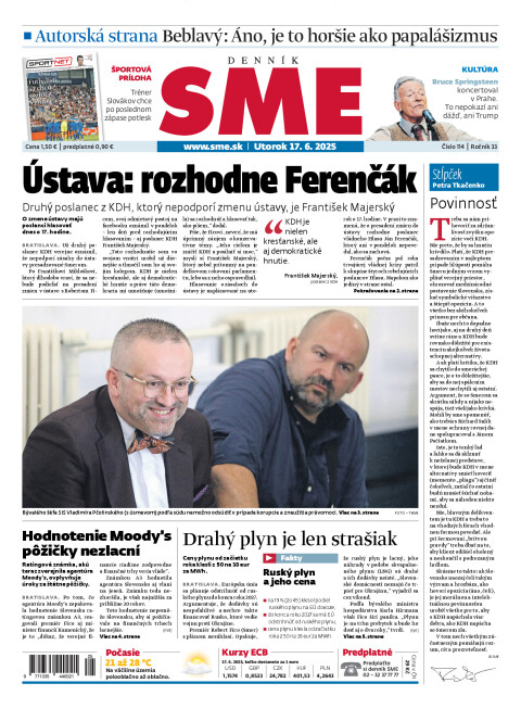 Denník SME z 17. 6. 2025 | Denník SME