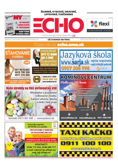 Kysucké ECHO z 8. 4. - 14. 4. | Echo SME
