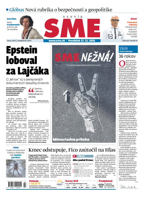 Denník SME z 17. 11. 2025 | Denník SME