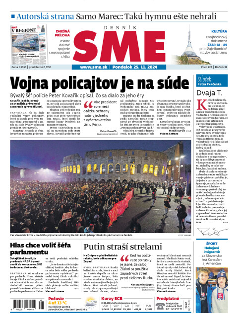 Denník SME z 25. 11. 2024 | Denník SME