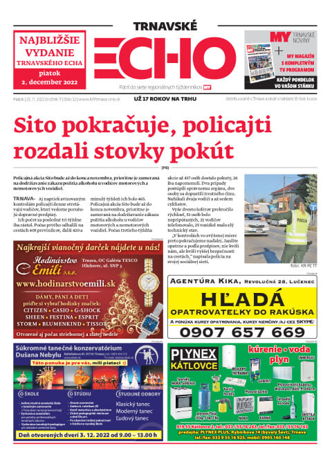 MY EXTRA Trnava z 4. 11. - 10. 11. | Echo SME